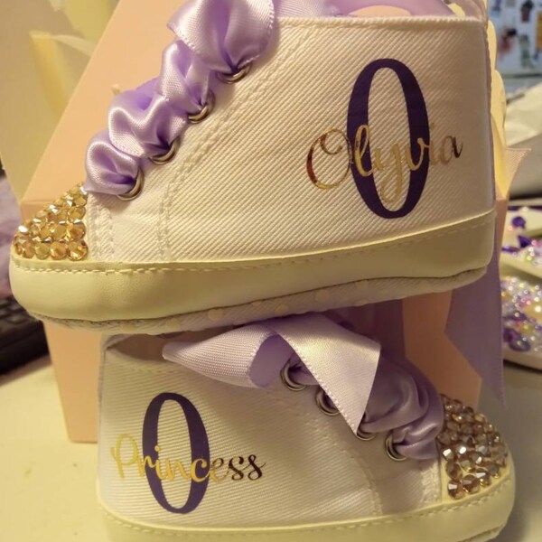 Baby Girl Shoes, Personalize Baby Gift, Baby Girl, Baby Shoes Girl ...