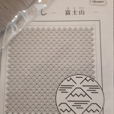 Cute Sashiko Sampler Hitomenzashi One Stitch Sashiko Pattern on Pre ...