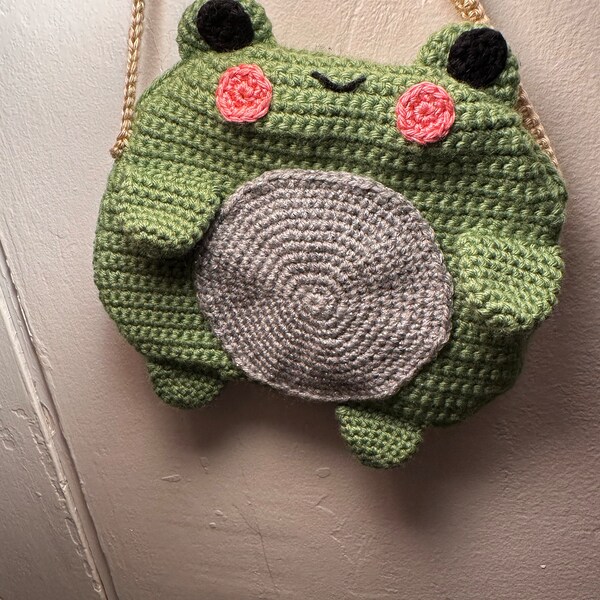 Crossbody Froggy Bag Crochet Pattern, Frog, Toad, Crochet Purse, Kawaii ...