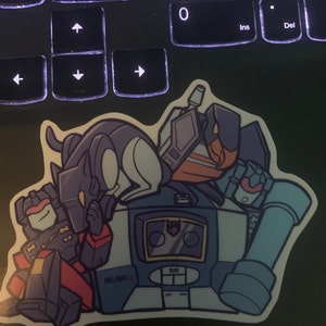 4" Soundwave Sticker - Etsy