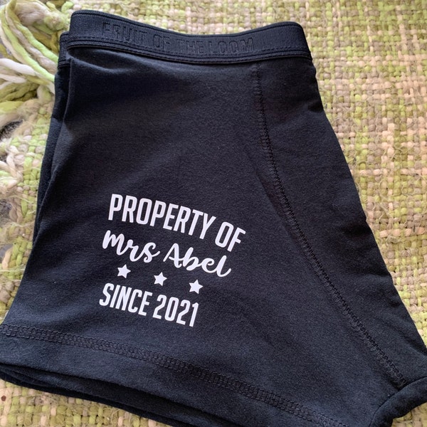 Personalised ,groom Underwear,boxers,groom Gifts,groom Boxers,wedding ...
