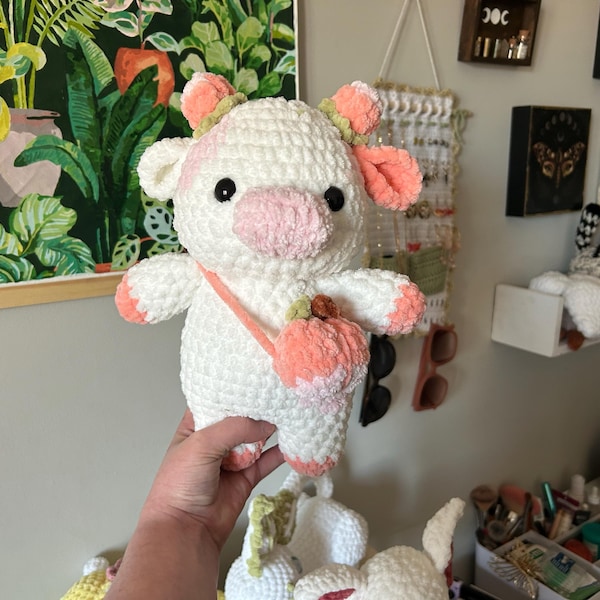 12 in 1 Fruit Cows Plushie Crochet Pattern | Strawberry, Blueberry ...