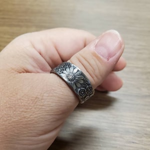 Vintage Mickey Mouse Stainless Steel Spoon Ring Vintage Bonny Disney ...