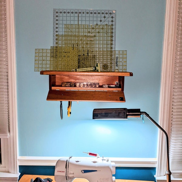 14 Slot Mahogany Quilting Ruler Holder, Wall Mounted - Etsy