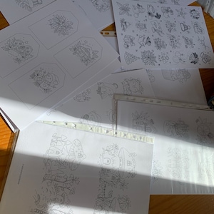 Spring Tiny Illustrations Colouring Page Set for Adults. 24 - Etsy