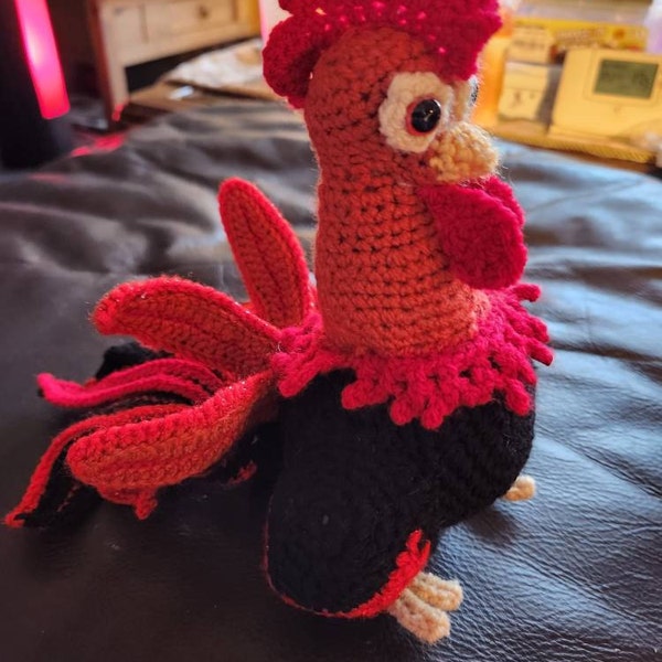 Cockerel Rooster Crochet Pattern Uk Terminology English Language