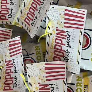 Popcorn Appreciation Printable Gift Tags, Popping by to Say Thanks for ...