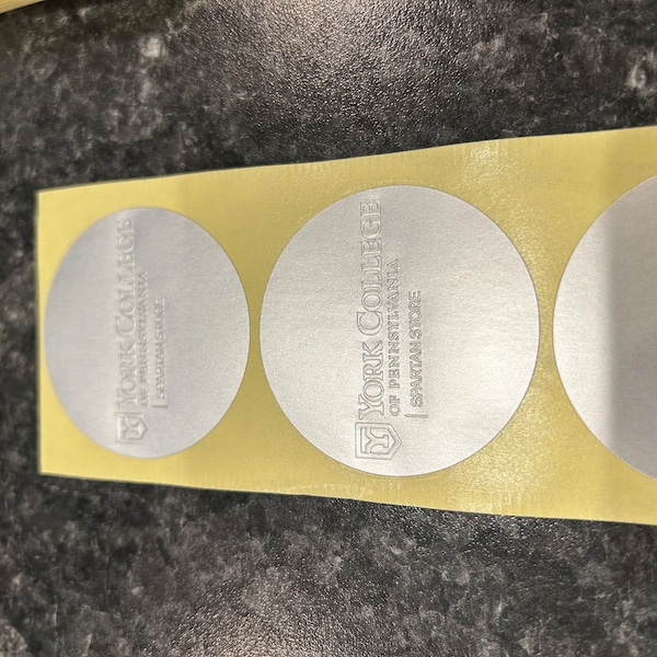 Silver Foil Embossed Stickers, Embossed Raised Sticker/label, Embossing ...