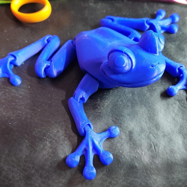 Cute Flexi Print-in-place Frog - STL File for 3D Printing - Etsy