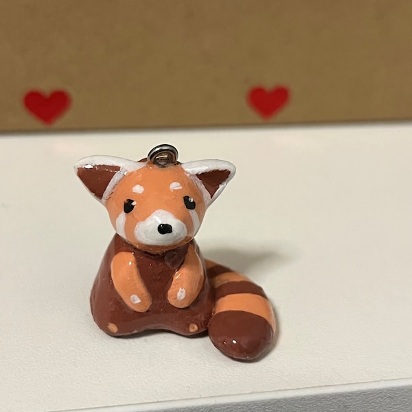 Cute Red Panda Clay Charm - Etsy