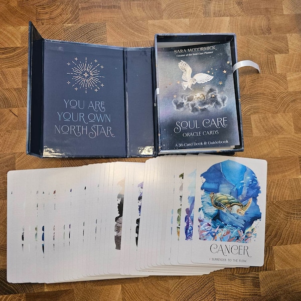 Soul Care Oracle Deck: Astrology Tarot Cards With Guidebook - Etsy