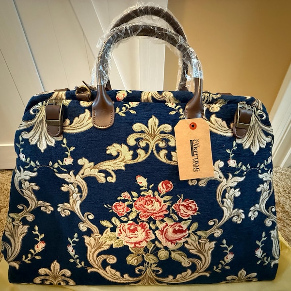 Handcrafted Mary Poppins Bag-carpet Weekender-carpet Travel Bag-duffel ...