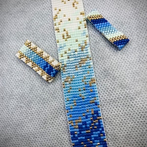 Pink Rose Gold Bead Loom Pattern, Geometric Loom Bracelet Pattern ...