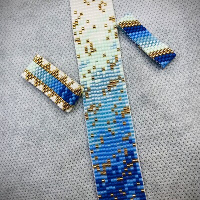 Miyuki Loom Bracelet Pattern, Geometric Bead Loom Pattern, Miyuki ...