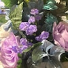14 Gray Roses Buds, Long Stems, Bush Bouquet, Artificial Roses, Silk ...