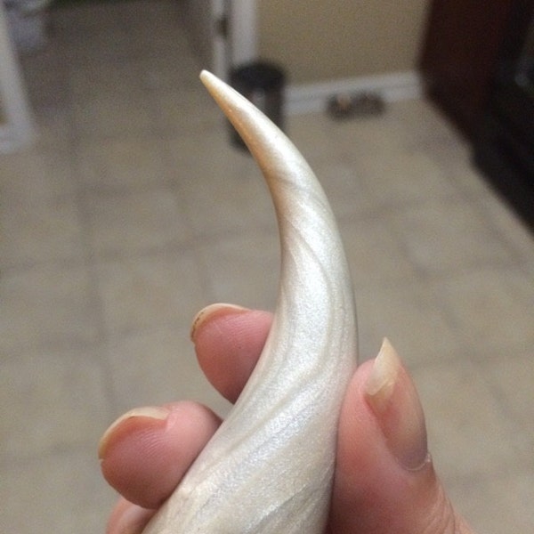 Shimmering Ivory Devil Horns Costume Accessory - Etsy