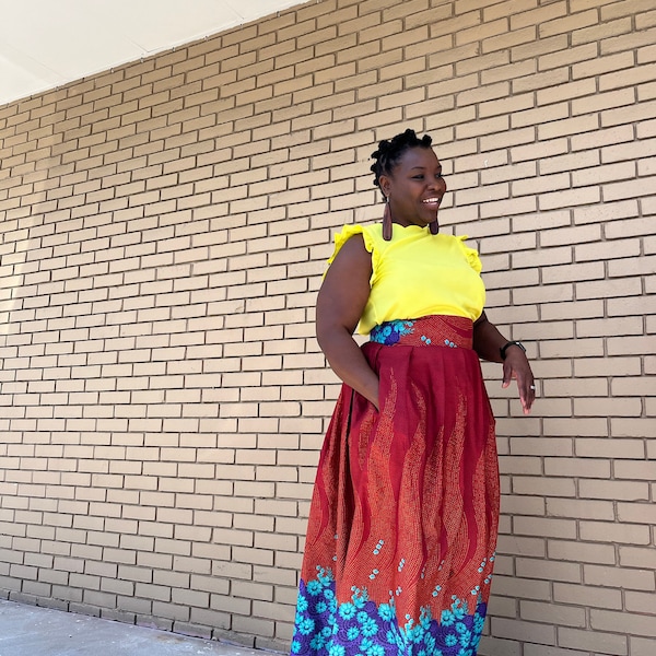 Asante High Low African Dress, African Clothing for Women, African ...