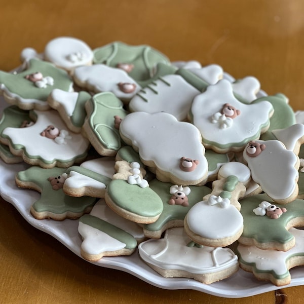 Royal Icing Teddy Bear Transfers - Etsy