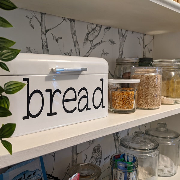 Bread Box Vinyl Decal, Farmhouse Decal, Bread Decal, Farmhouse Kitchen ...