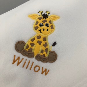 Applique Giraffe Machine Embroidery Design Zoo Baby Cute Safari Animal ...