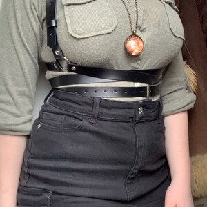 Chest Harness Women Black Waist Harness Plus Size Chest | Etsy