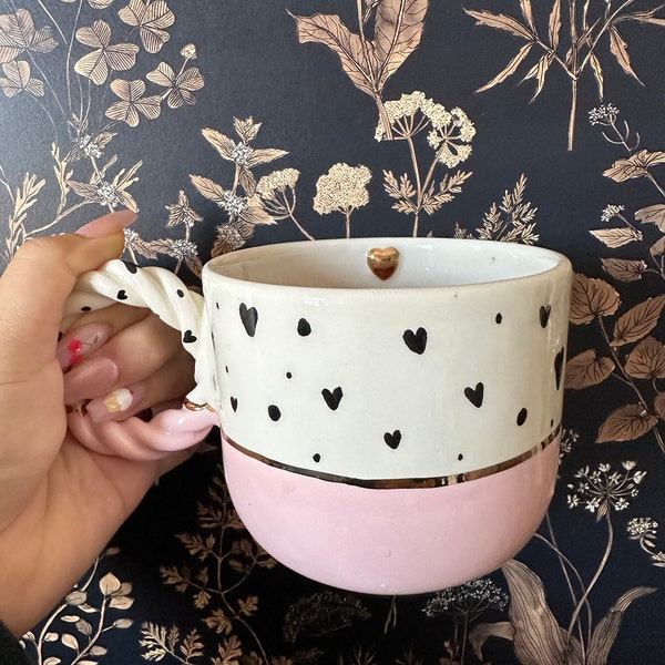 Handmade Ceramic Women Mug - 7 Oz Coffee Mug - Women Can - Women Do Mug ...