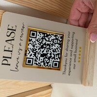 Mini QR Display Sign - Etsy