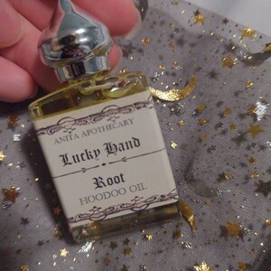 Lucky Hand Root Oil Anita Apothecary, Spell Oils, Hoodoo Oil ...