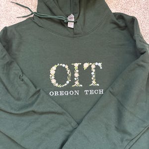 CUSTOM University Bubble Letter Embroidered Crewneck, Hoodie or Shirt ...