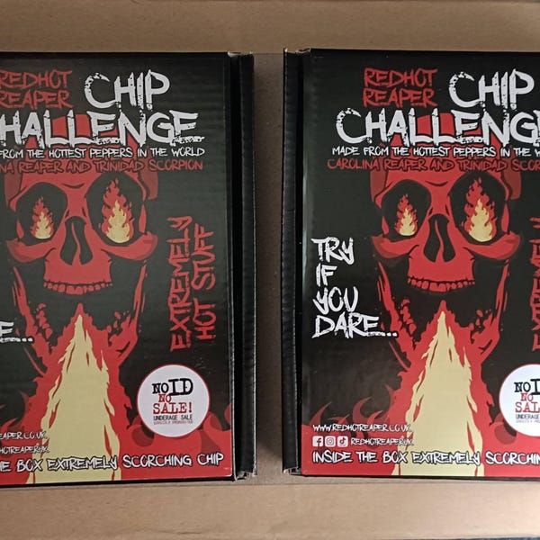 1X CHIP CHALLENGE - Peaky Blinders World's Hottest Tortilla Chilli Chip ...