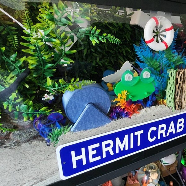 Hermit Crab, Hermit Crab Gift, Hermit Crab Sign, Hermit Crab Decor ...