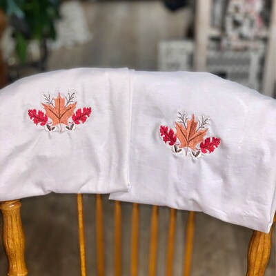Autumn Leaves Machine Embroidery Design, Fall Leaf Embroidery Pattern ...