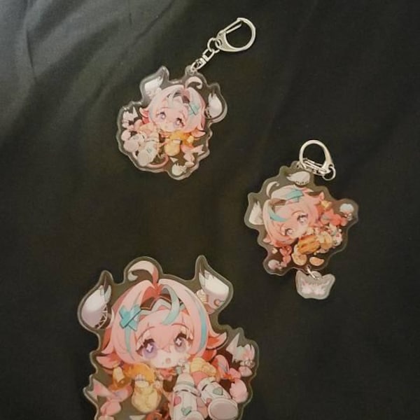 Honkai Star Rail Acrylic Keychain With Sakura Clasp -4 Characters Robin ...