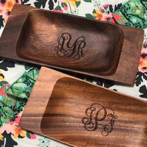 Serving Tray Personalized Small Wood Tray engraved Wood Serving Tray ...