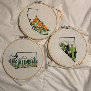 Washington State Embroidery Pattern Digital Download Pattern and Stitch ...