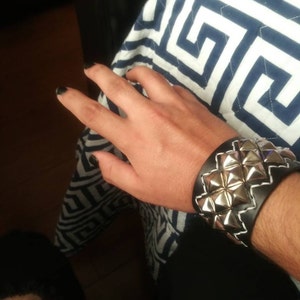 4in Black Spiked Bracer Gauntlet With 72 Spikes | Etsy