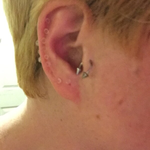 Clear Septum Retainer. Invisible Plastic Septum Ring Piercing. Clear ...