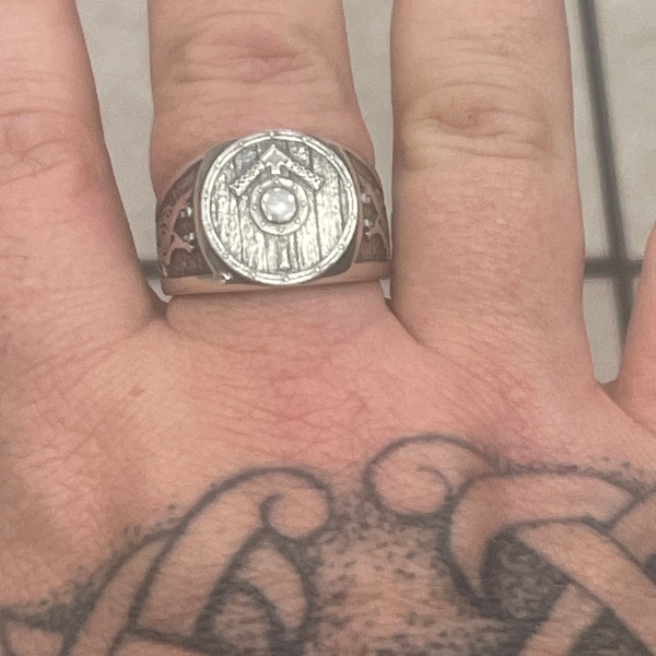 Nordic Signet Viking Shield Ring Tiwaz Rune Norse Pagan Jewelry - Etsy