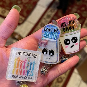 Not A Hugger Badge Reel Cactus Badge Reels Funny Badge | Etsy