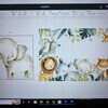 Watercolor Clipart Elephant Jungle Safari Baby Shower Nursery Art ...