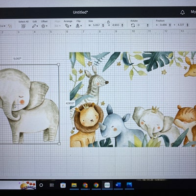 Watercolor Clipart Elephant Jungle Safari Baby Shower Nursery Art ...