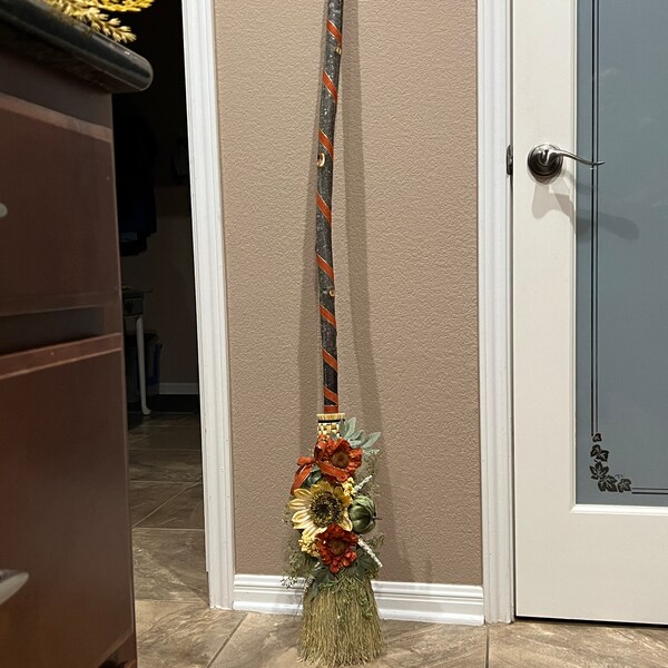 Besom Broom Natural Wedding, Housewarming Gift, Ceremonial, Bridesmaid ...