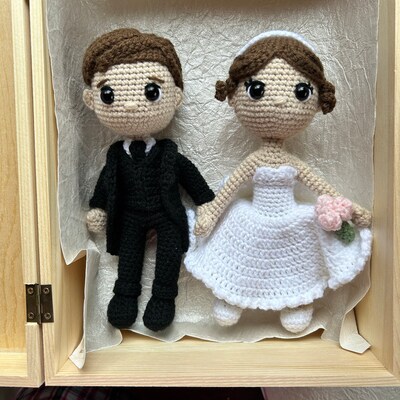 PATTERN Bride & Groom Amigurumi / Amigurumi Crochet Doll Pattern ...