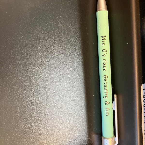 12 Custom Printed Pastel Bright Vibes Imprinted Pens Personalized ...