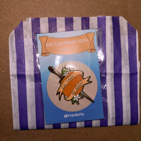 Our Flag Means Death Jim Life is Pain Hard Enamel Pin - Etsy