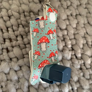 Cottagecore Mushroom Inhaler Case Keychain,inhaler Holder Keychain ...