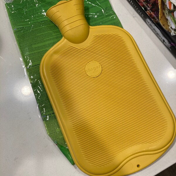 Sänger Rubber Hot Water Bottle - Made in Germany - 2 Litres (yellow) - Etsy