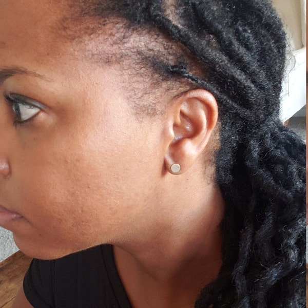 Plain Studs, Sterling Silver, Modern Studs, Stud Earrings, Simple Studs ...