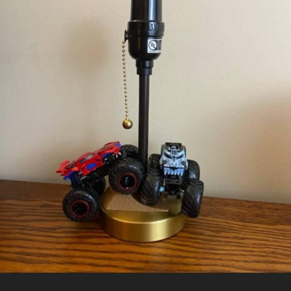 Big Foot and Semi Truck, Monster Truck Lamp, Bedroom Lighting Fixtures ...