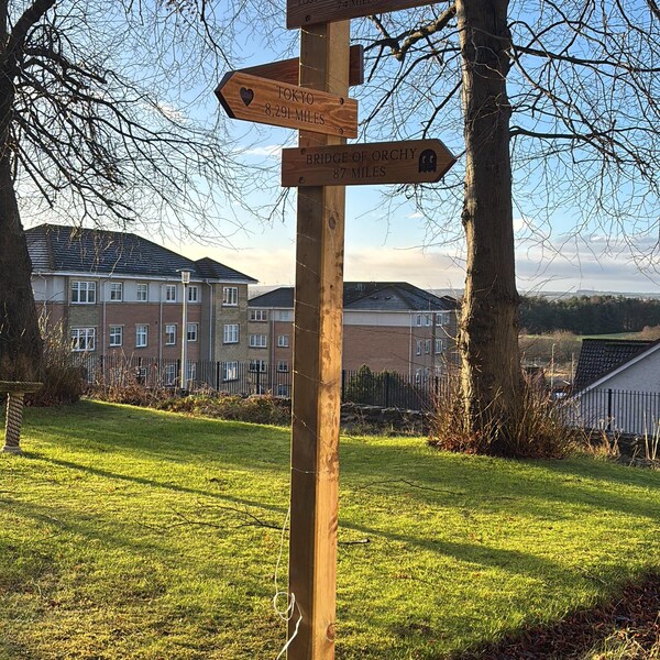 Personalised Garden Signpost Signs - Etsy UK